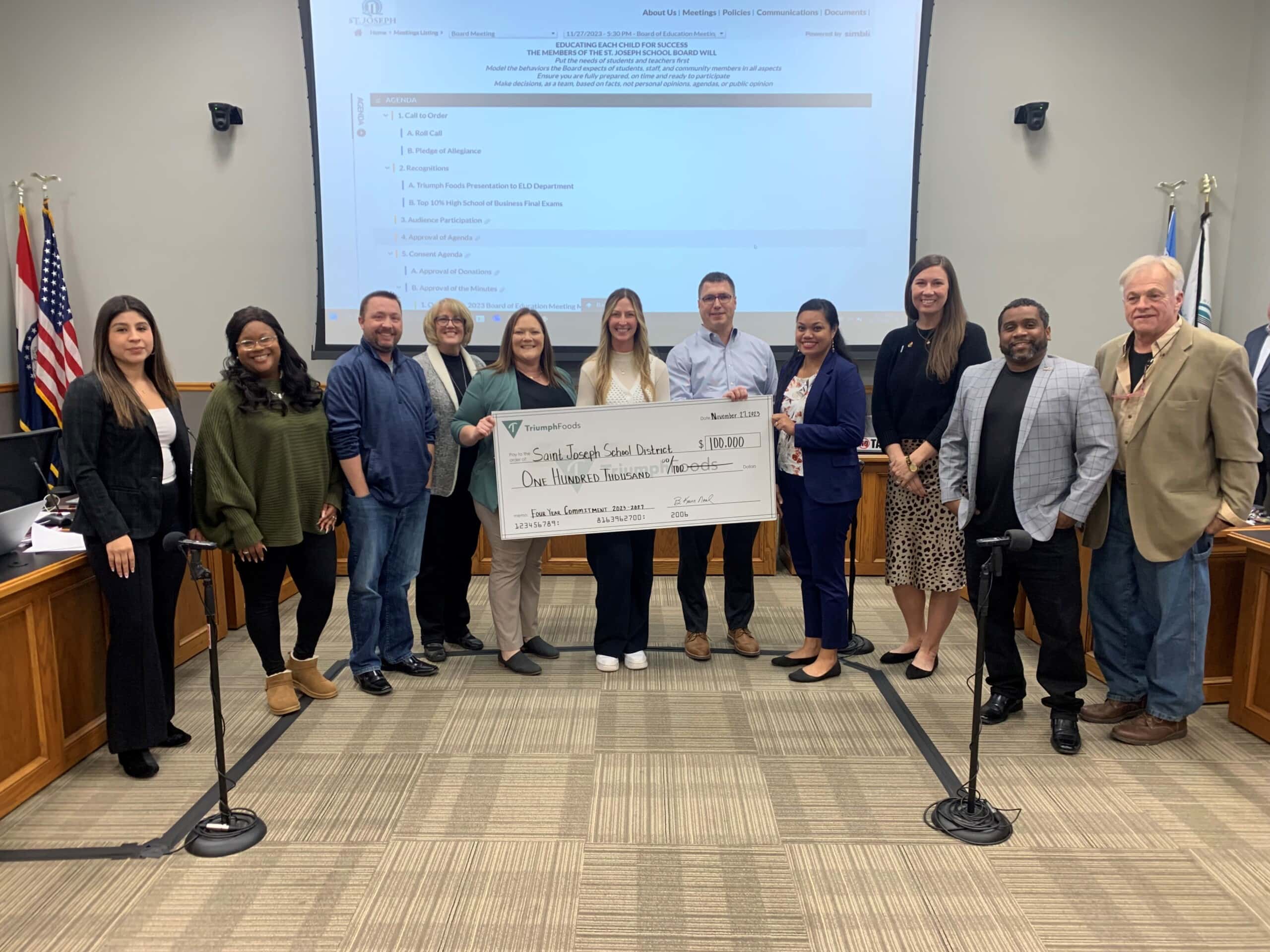 Triumph Foods pledges $100,000 to St. Joseph School District - Triumph ...